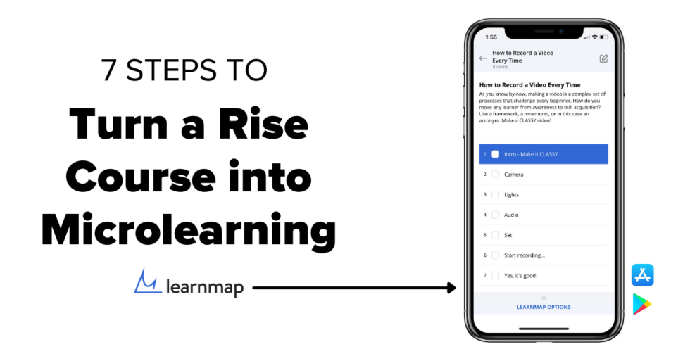 7 Steps To Turn a Rise Course Into Microlearning - Learning Carton